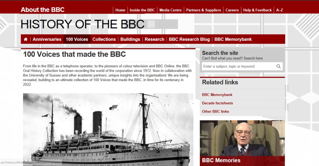 Website Launched – Voices of the BBC: People, Nation, Empire ...
