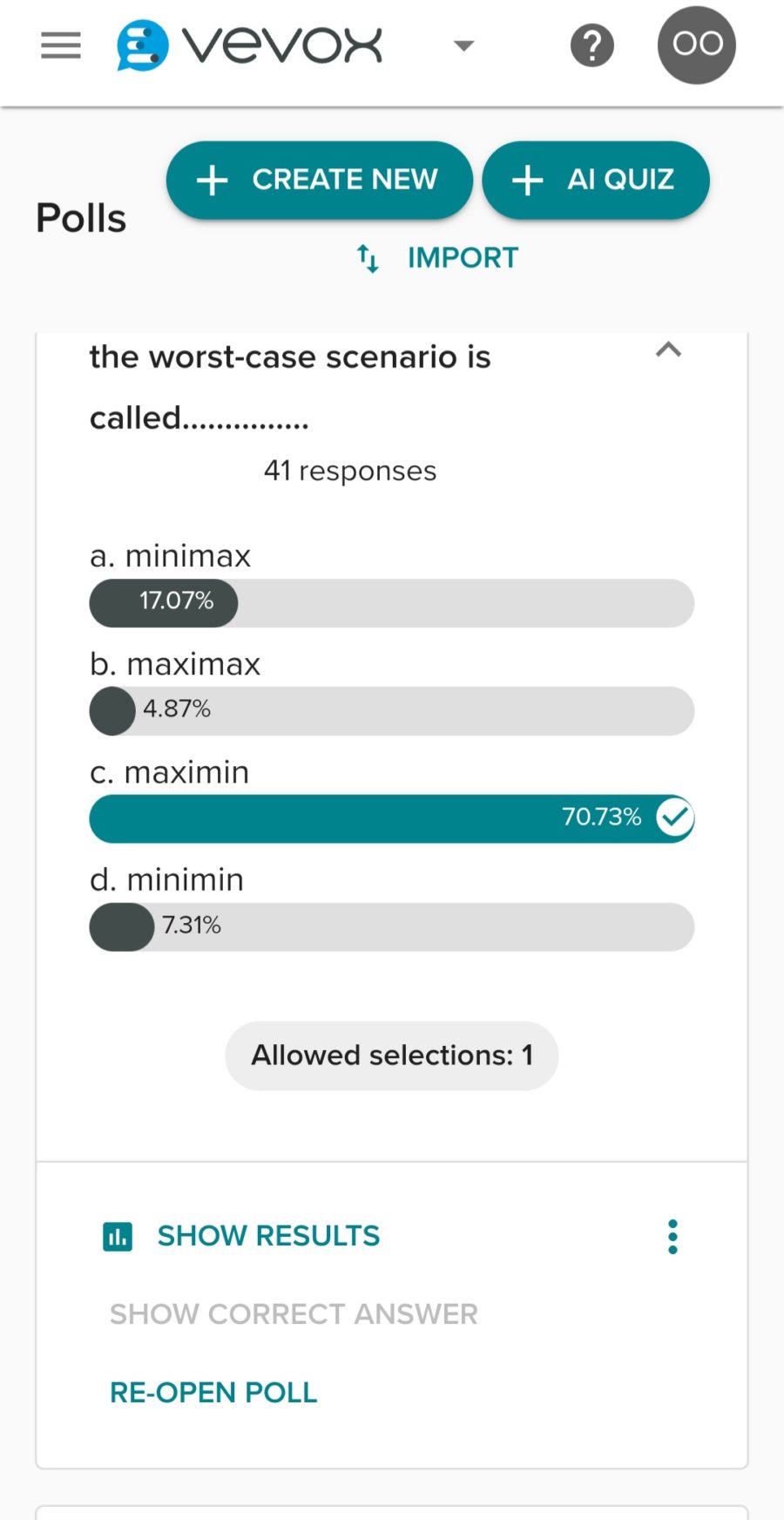 Using Vevox in the classroom | Learning Matters