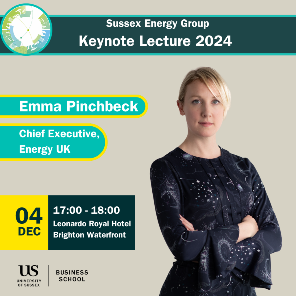 Emma Pinchbeck to deliver our 2024 Keynote Lecture - Sussex Energy ...