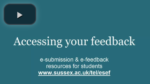 Feed Forward: 5 steps for students to make the most of feedback ...