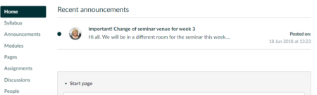 Canvas Know-how 2: Making Use of Announcements - Educational Enhancement