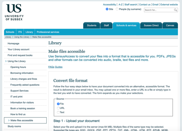 Alternative formats made easy with SensusAccess - Educational Enhancement