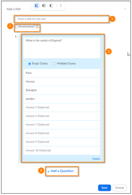 Polling with Zoom - Educational Enhancement
