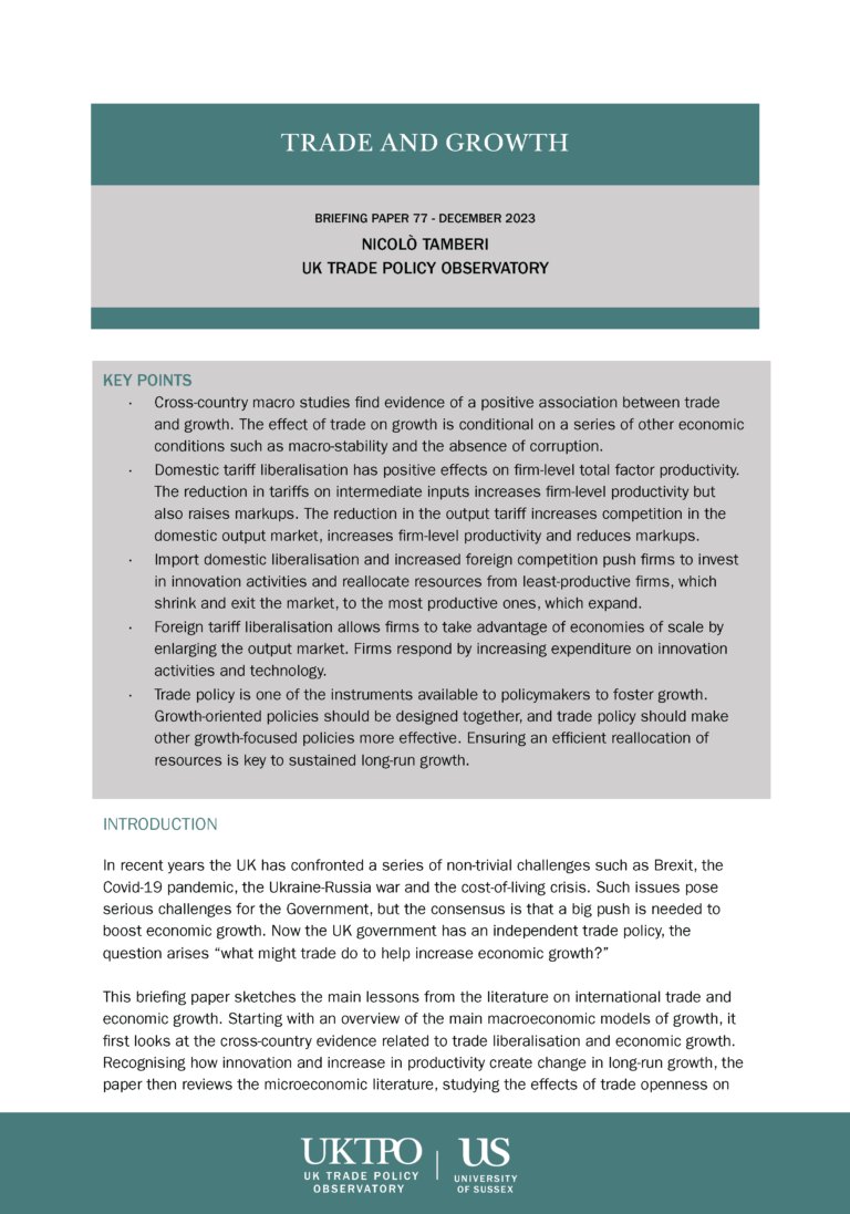 Trade and Growth « UK Trade Policy Observatory